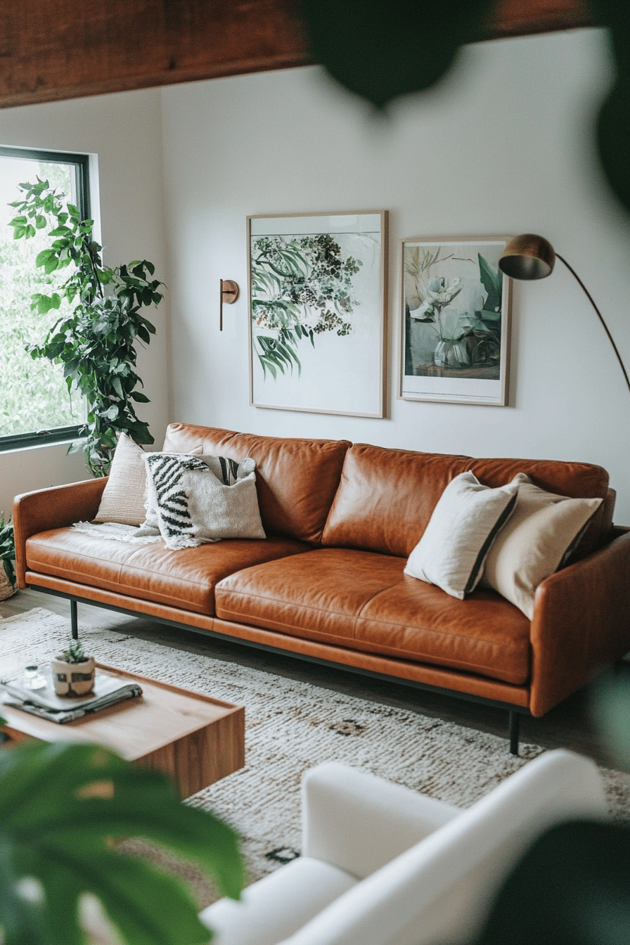 20+ Stylish Brown Leather Sofa Living Room Ideas 2025 – Cozy & Home