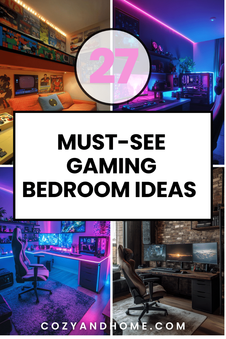27 Must-See Gaming Bedroom Ideas 2025 – Cozy & Home