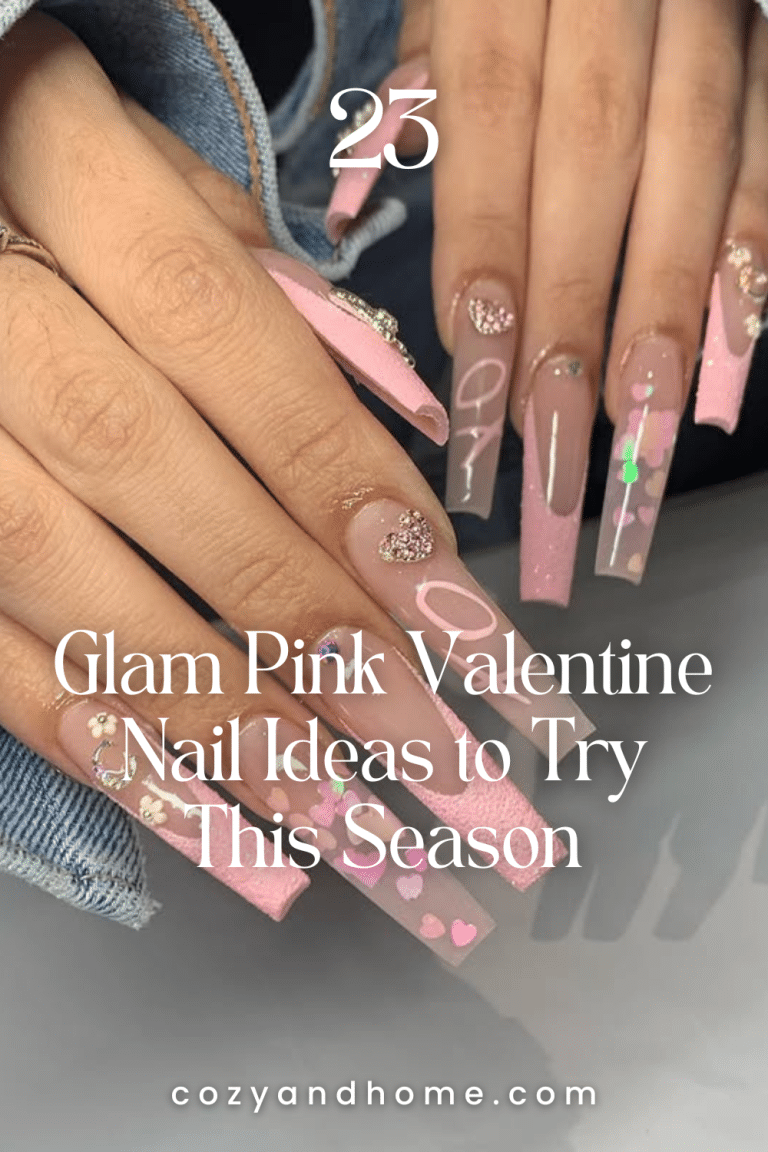22 Modern Pink Valentine Nail Ideas for Date Night – Cozy & Home
