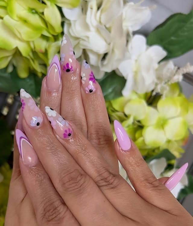 23 Purple Flower Nail Ideas with Purple Accents – Cozy & Home