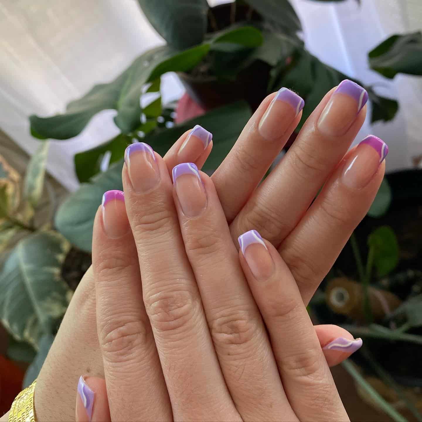 23 Stylish Purple French Tip Nail Ideas – Cozy & Home