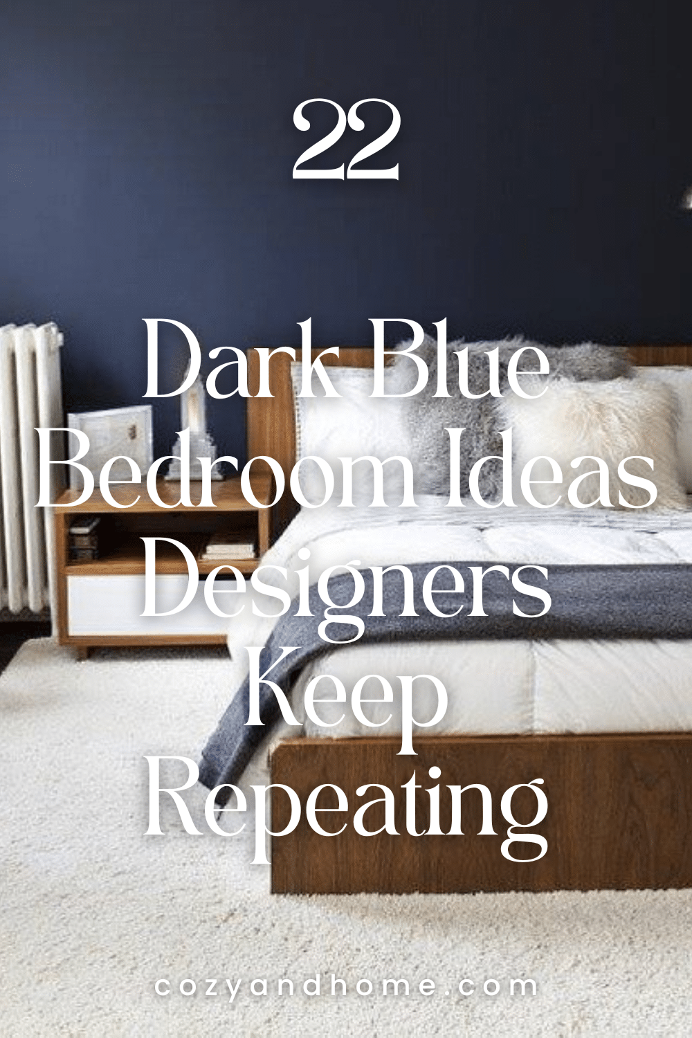 22 Dark Blue Bedroom Ideas for Stylish Homes – Cozy & Home