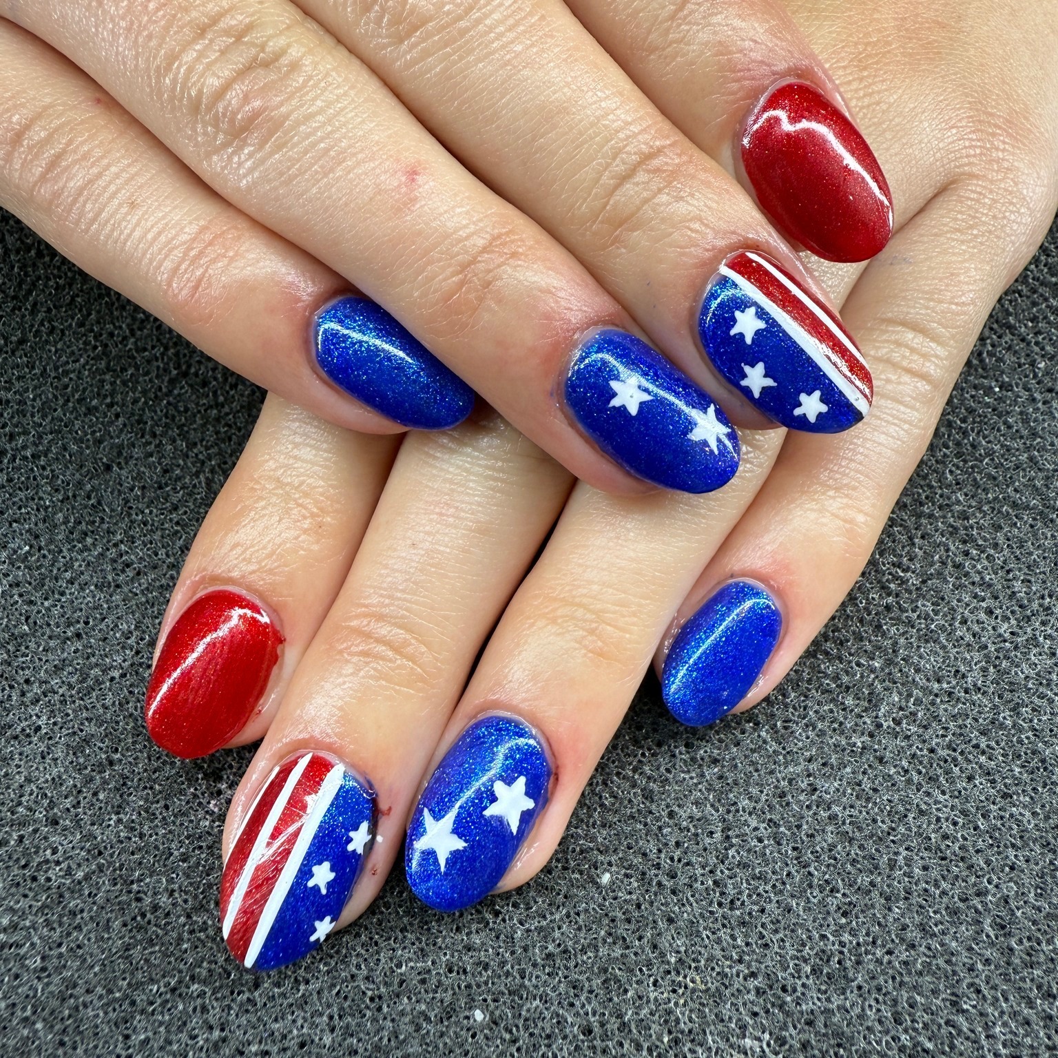 22 US Flag Nail Ideas with Red White and Blue – Cozy & Home