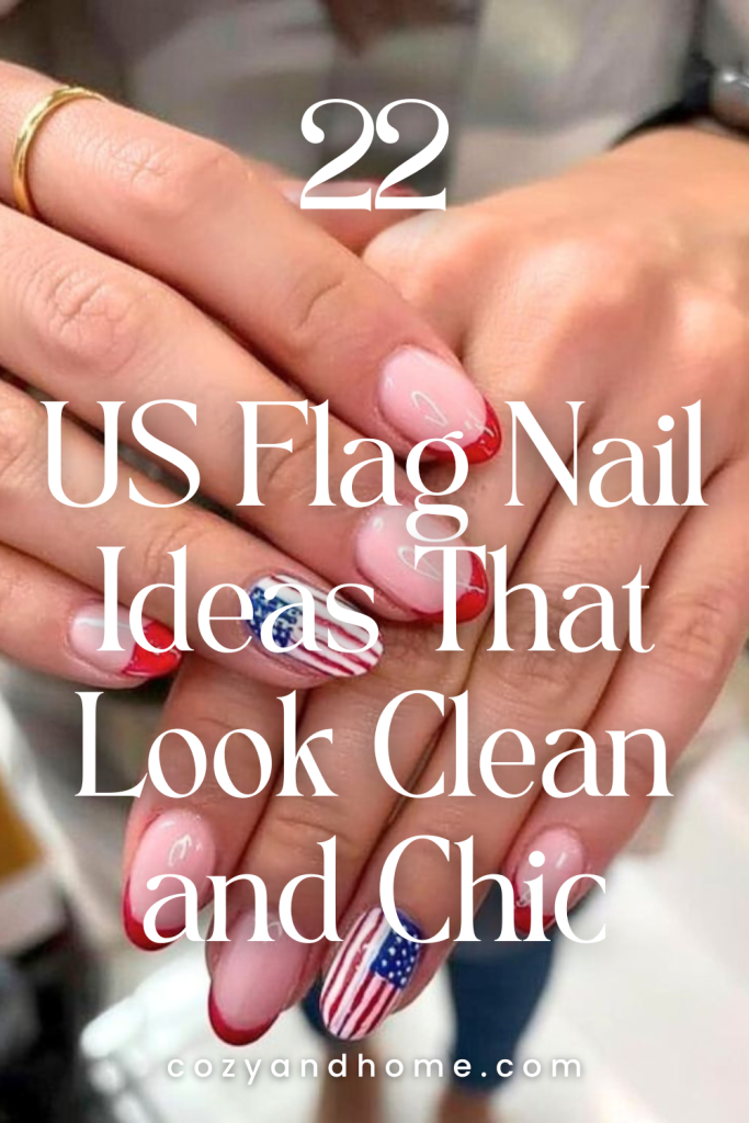 22 US Flag Nail Ideas with Red White and Blue – Cozy & Home